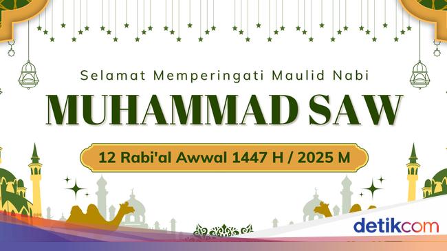 45 Banner Maulid Nabi 2025 yang Gratis, Islami, Kreatif, dan Berkesan