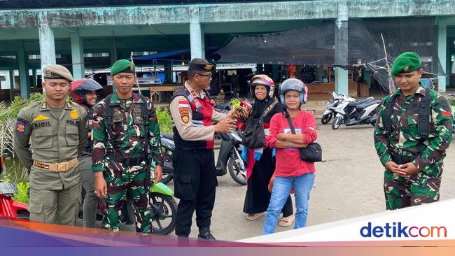 Sinergitas 3 Pilar, TNI-Polri-Satpol PP Patroli Cipta Kondisi di Meranti