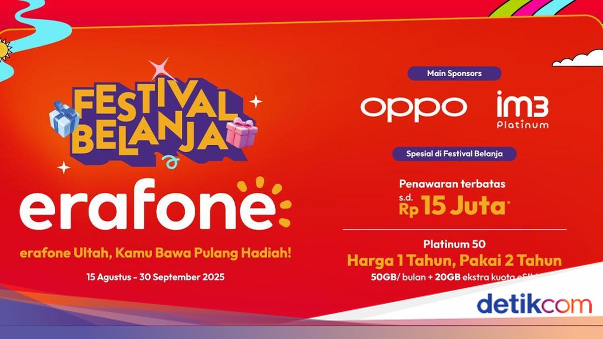 Festival Belanja erafone 2025 Hadirkan Ragam Promo Smartphone-Laptop