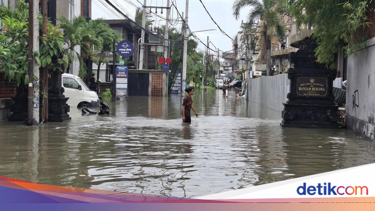 Canggu dan Berawa Bali Kembali Banjir Akibat Sungai Meluap