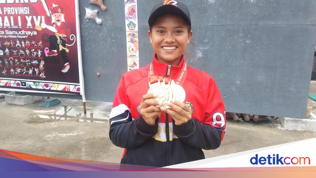 Maylia Ardani Raih 5 Emas Panjat Tebing Porprov Bali, Ingin Tembus Pelatnas