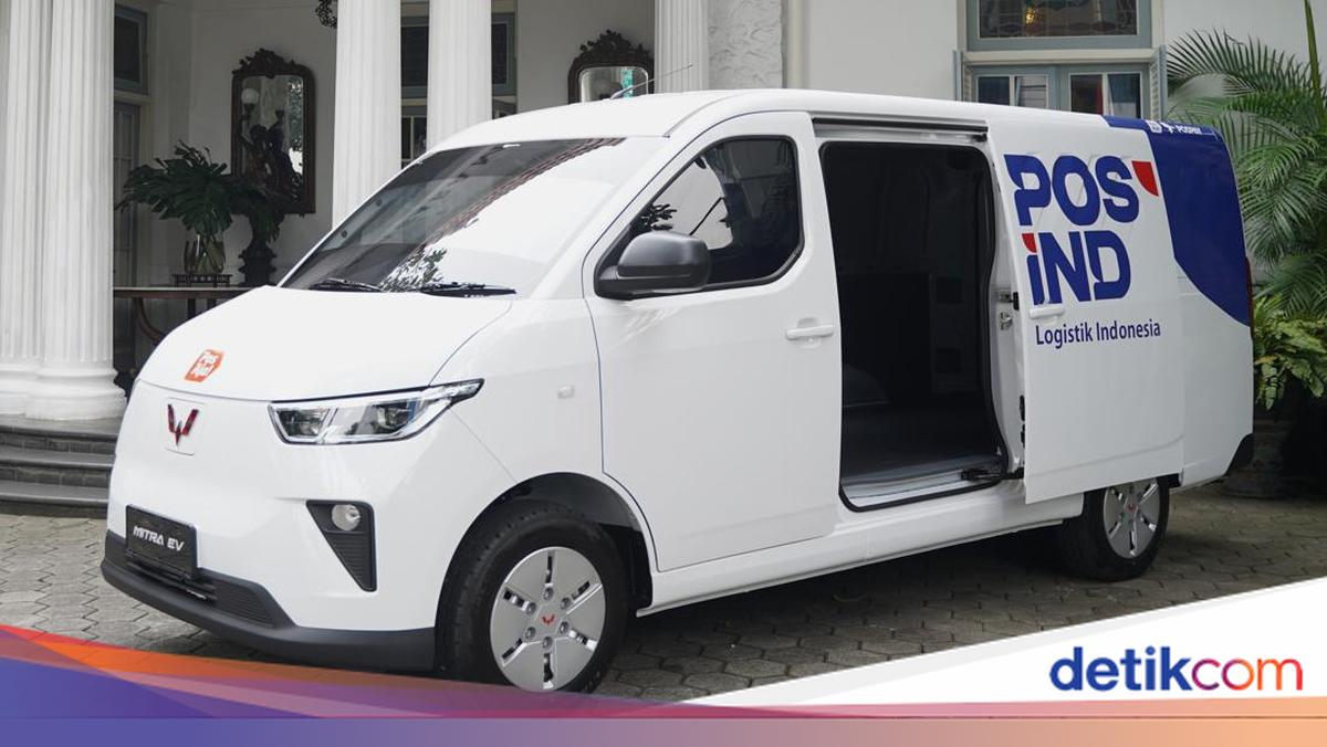 25 Wuling Mitra EV Blind Van Kawal PT Pos Indonesia Kirim Barang