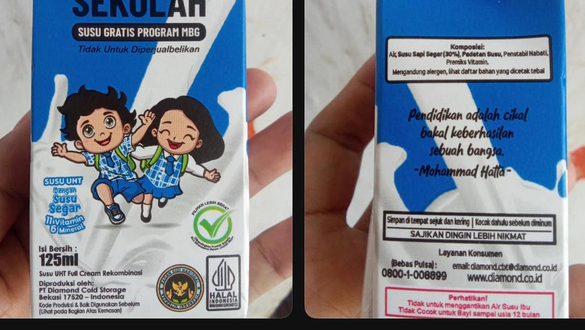 Viral Susu MBG Kebanyakan Air, Pakar IPB: Susu Sapi Segar Kandungan ...