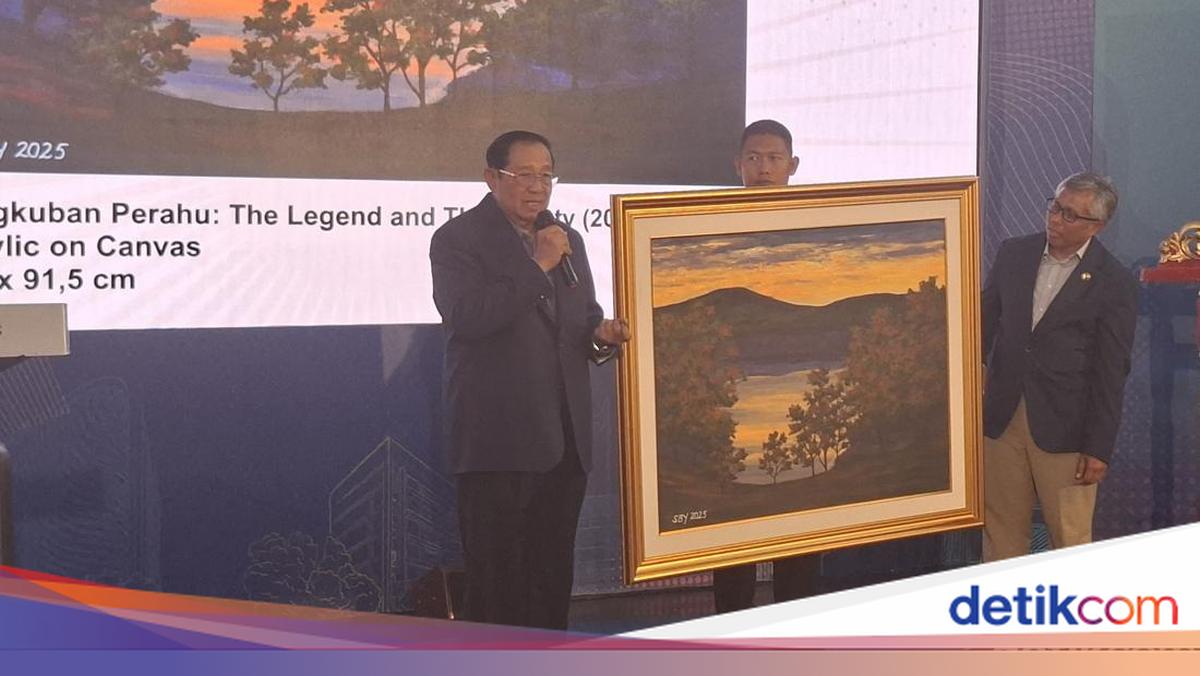 Cerita di Balik Lukisan 'Tangkuban Perahu' Karya SBY