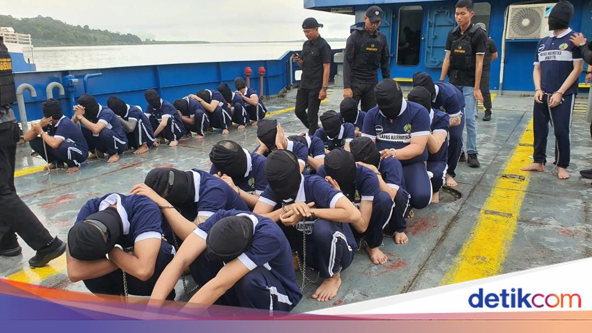 41 Napi 'High Risk' Asal Jakarta Dipindahkan ke Nusakambangan
