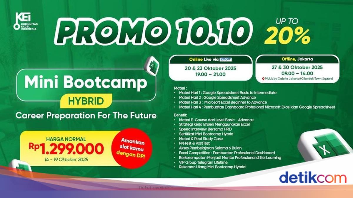 Upgrade Skill Excel & Google Spreadsheet Lewat Mini Bootcamp Hybrid ...