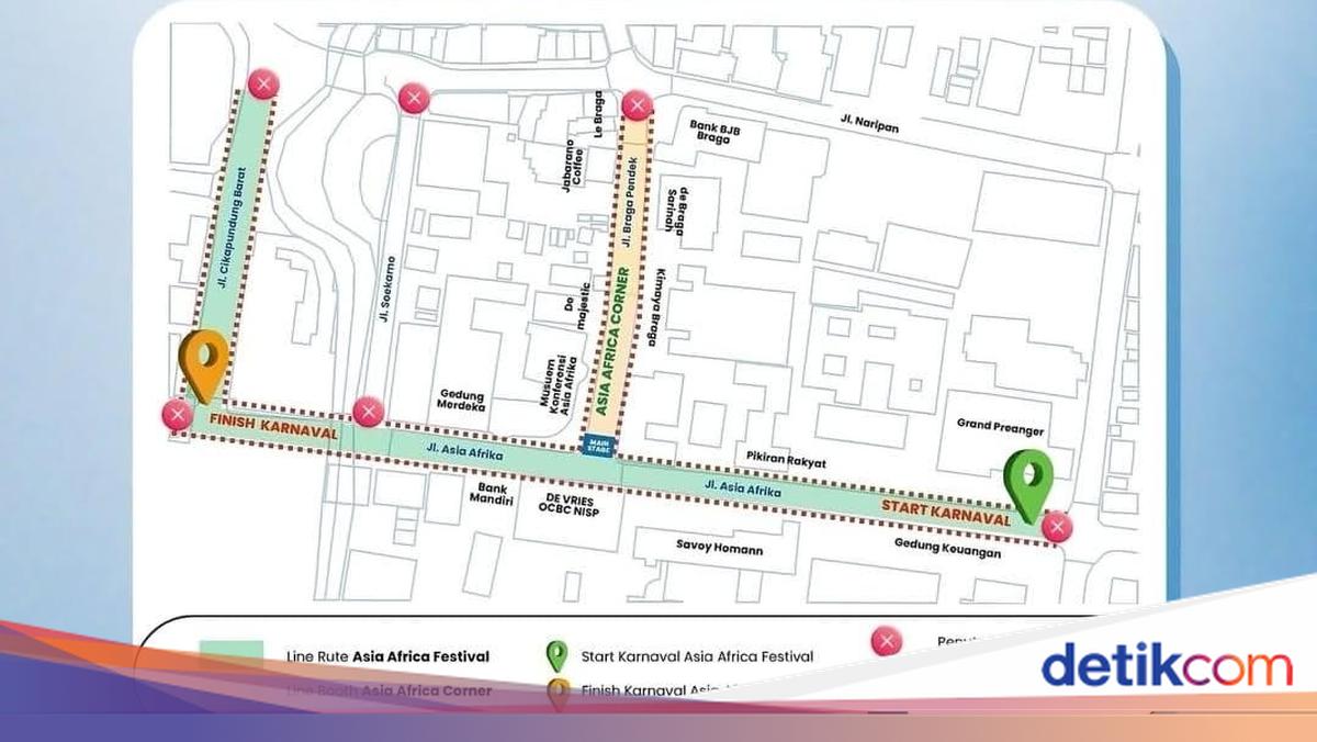 Ada Asia Afrika Festival 2025, Cek Rute dan Jalan yang Ditutup di Bandung