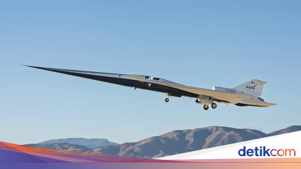 NASA X-59 Terbang Perdana, Era Supersonik Senyap Dimulai!