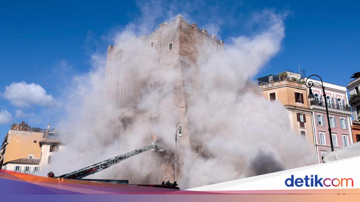 Menara Kuno di Roma Ambruk, Proyek Kereta Bawah Tanah Diduga Jadi Biang ...