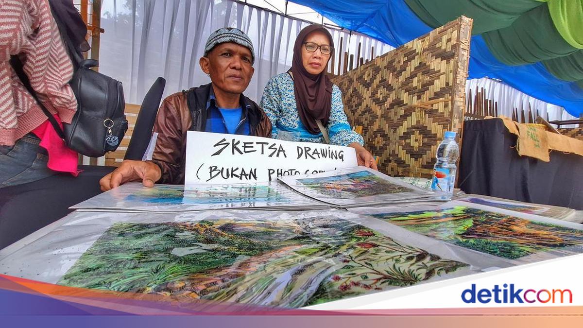 Sketsa Drawing ala Demar Mejeng di West Java Festival 2025