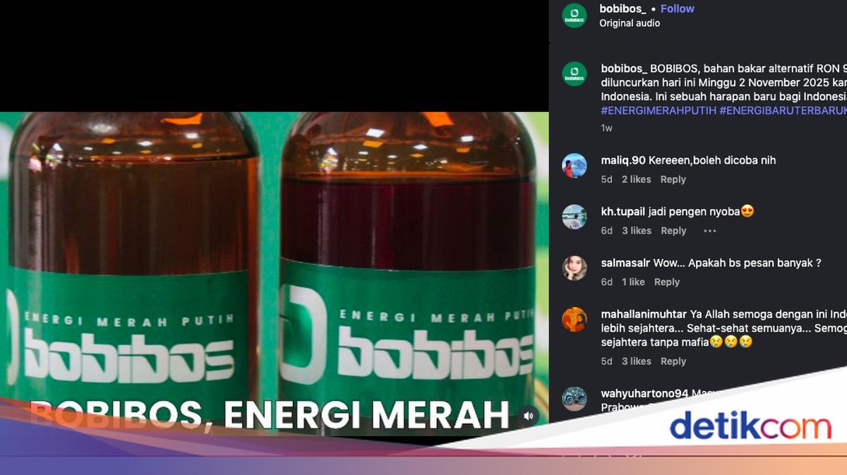 Viral Muncul BBM Baru Bernama Bobibos: RON 98, Diklaim dari Nabati