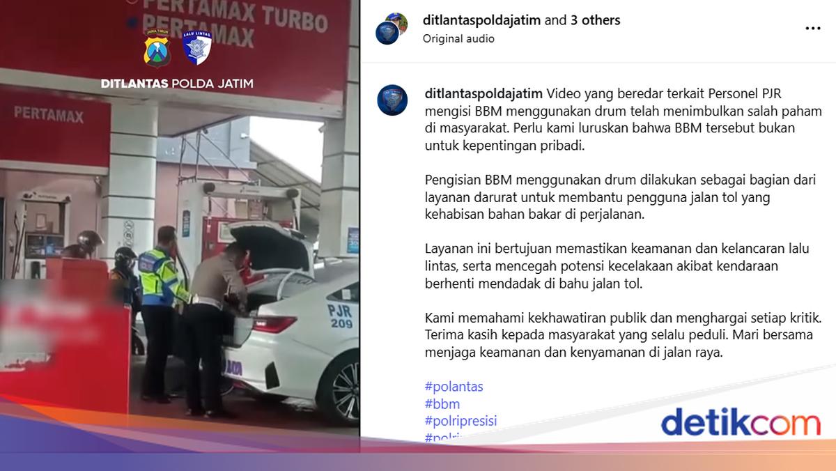 Cerita di Balik Mobil Dinas Polisi Beli BBM di SPBU Pakai Drum