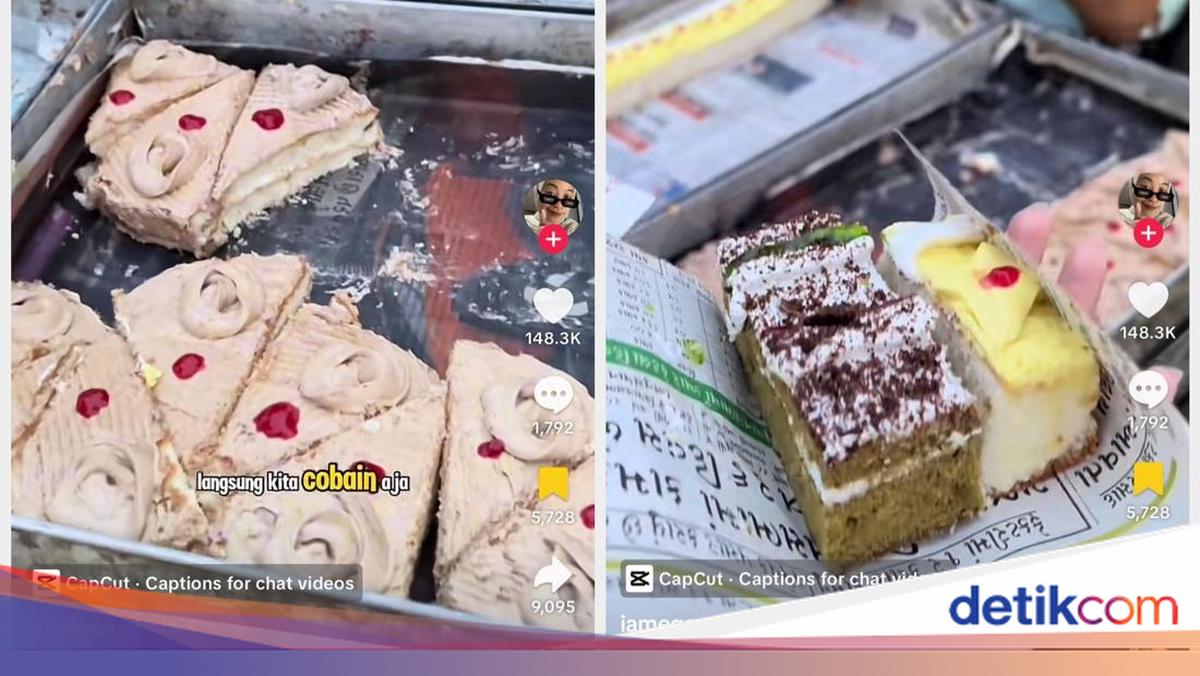 Di Pasar India Ada Kue Tart Dijual Beralas Koran, Gimana Ya Rasanya?