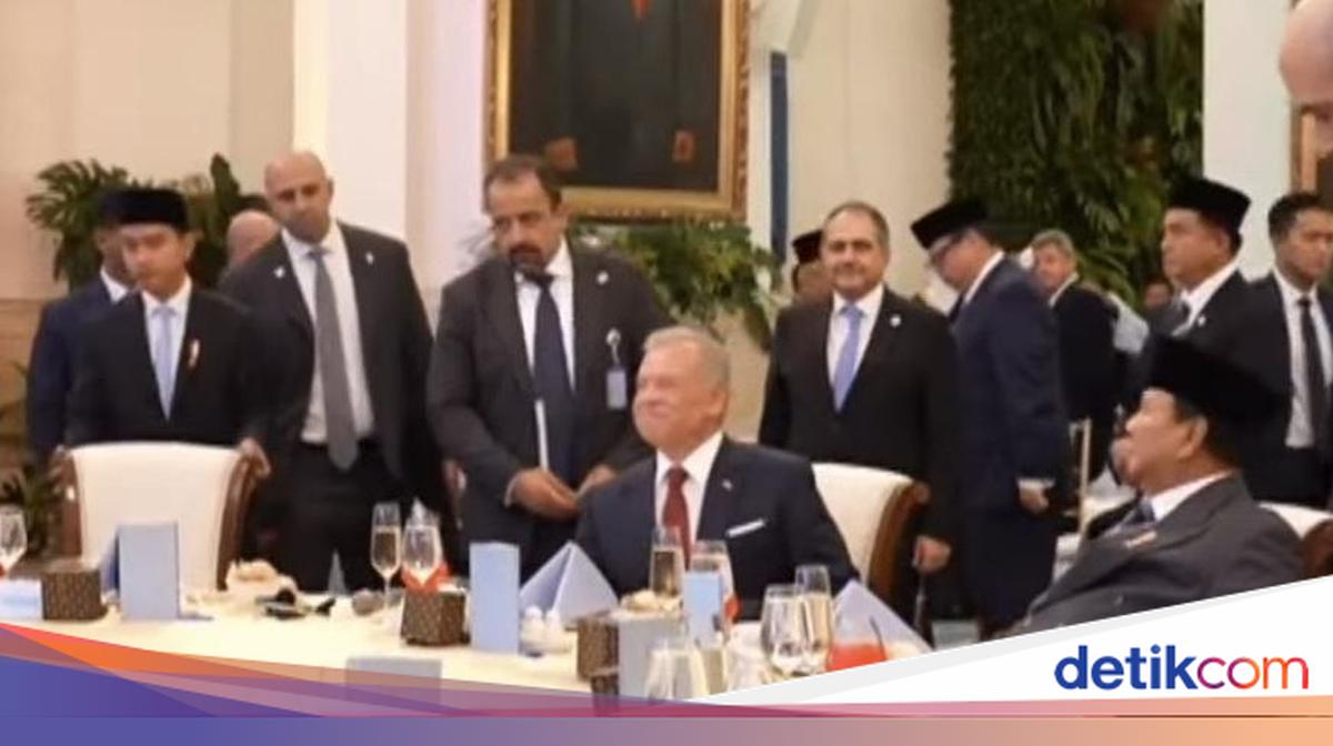 Momen Prabowo-Gibran-Raja Yordania Semeja Saat Dinner di Istana