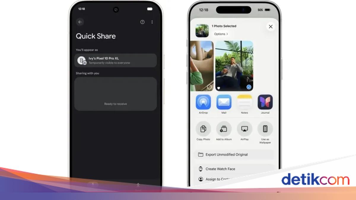 Quick Share Android Kini Bisa Kirim File ke AirDrop