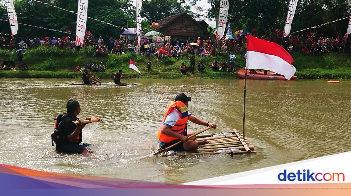 Balap Getek di Trenggalek, Peserta Tantang Arus dan Angin
