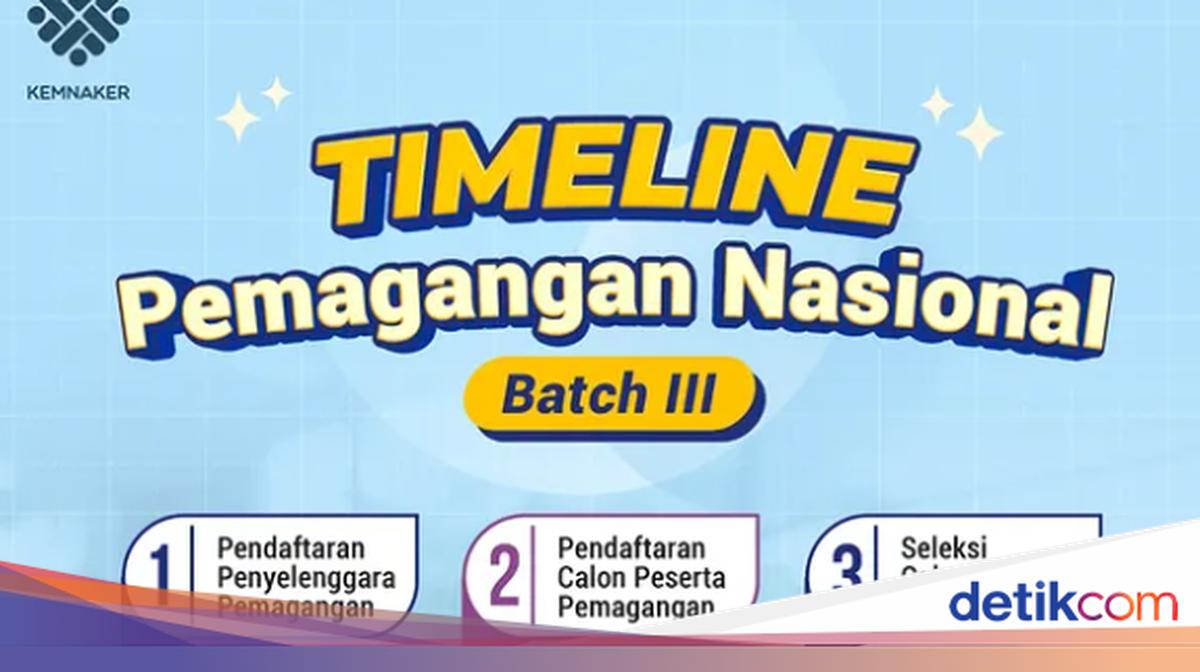 Magang Kemnaker Batch 3 Dibuka, Ini Jadwal, Syarat dan Cara Daftar Online