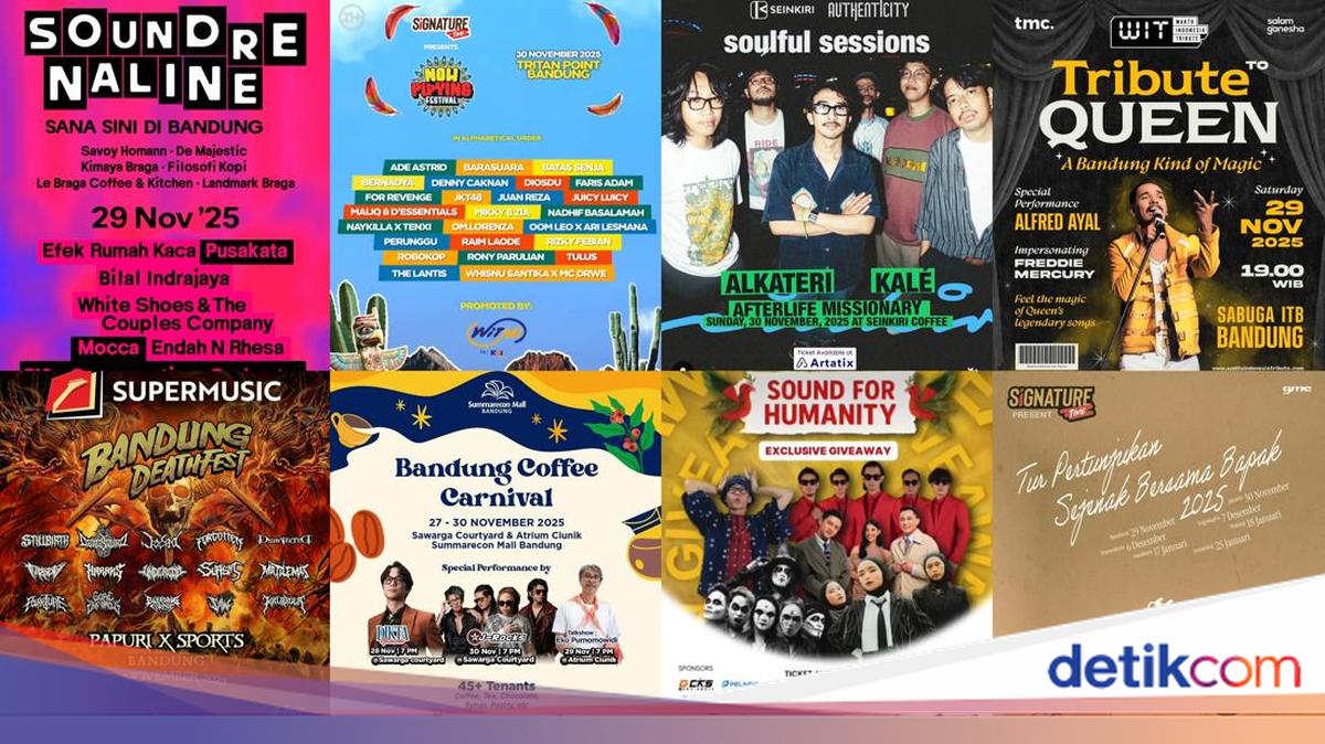 12 Event dan Konser di Bandung Akhir Pekan Ini, 28-30 November 2025