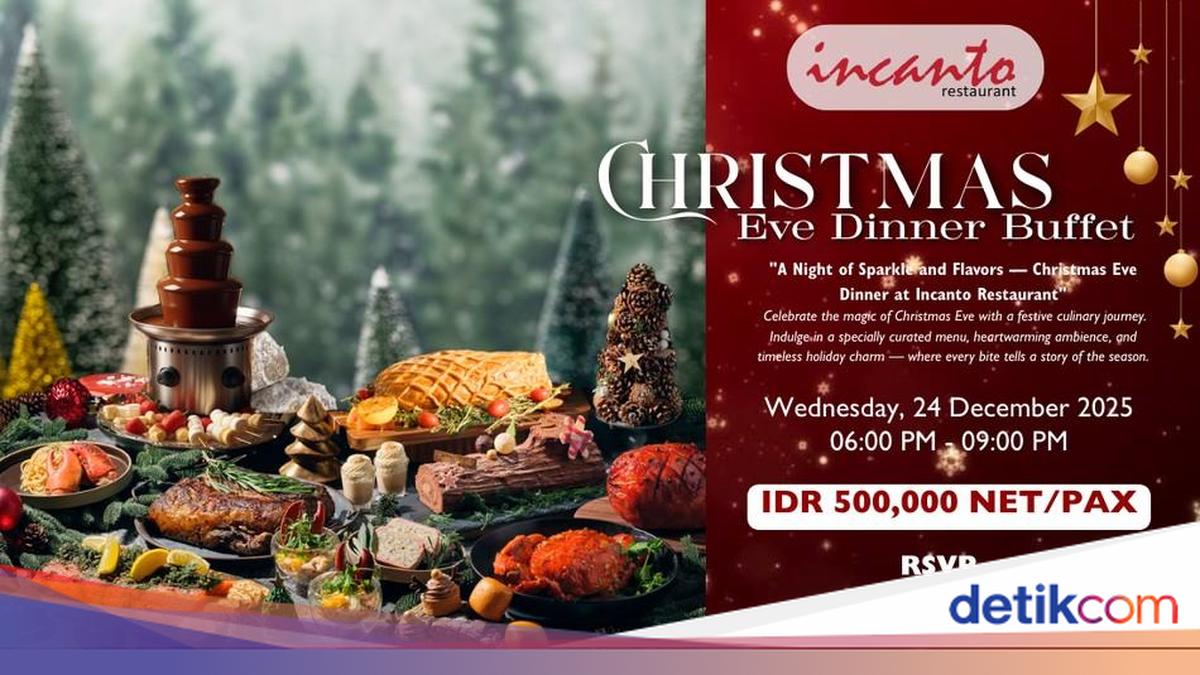 Sentuhan Natal Berkesan di Christmas Eve Dinner Buffet Incanto Restaurant