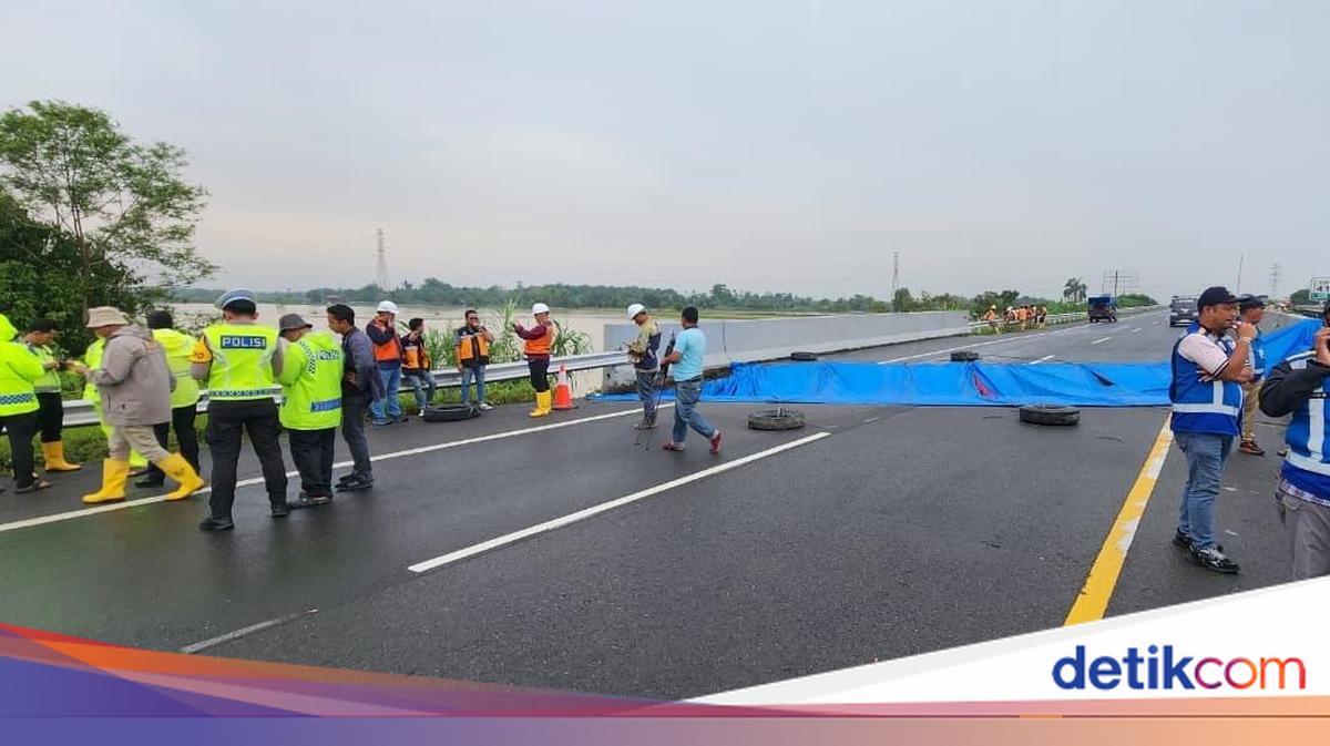 Jalan Tol Tebing Tinggi-Medan Km 41 Amblas, Lalin Dialihkan