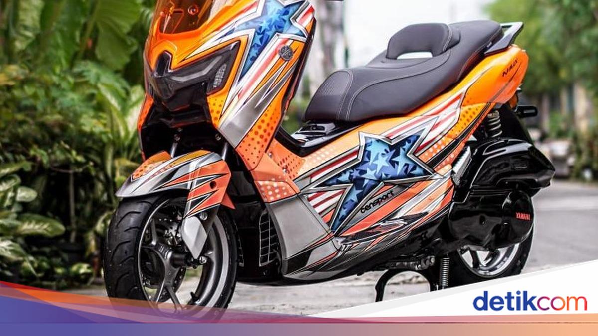 Racing Abis! Yamaha Nmax Turbo Ini Dimodifikasi ala Grafis Replika Helm ...