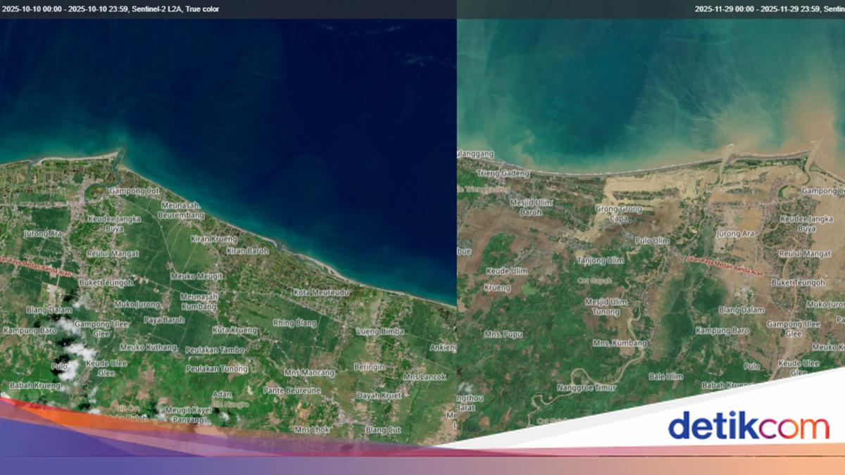 Foto Sebelum vs Sesudah Bencana Banjir di Aceh, Bikin Merinding