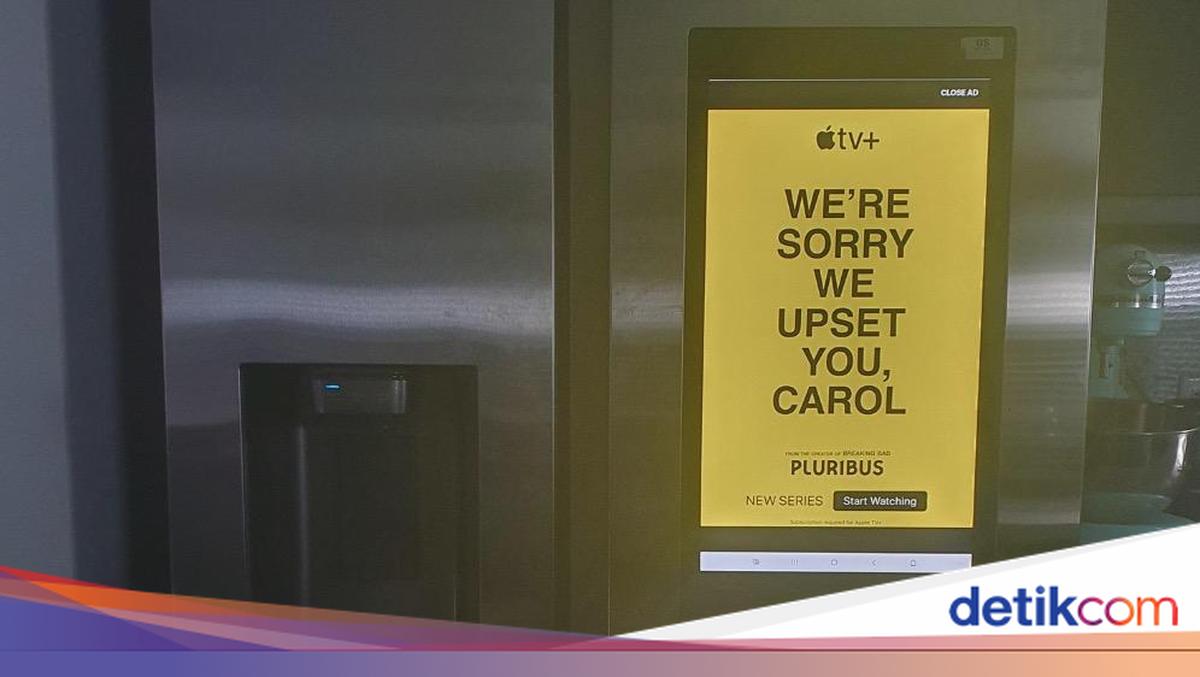 Gara-Gara Iklan Apple di Kulkas Samsung, Wanita Ini Masuk RS