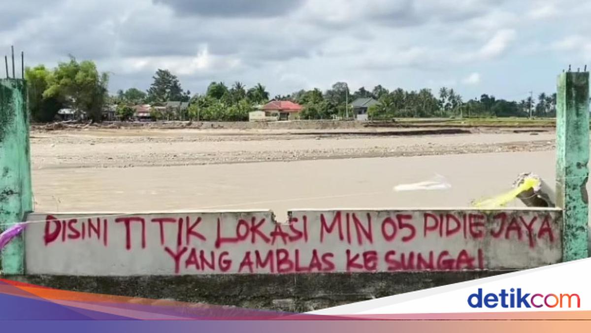 MIN 5 Pidie Jaya Hilang Disapu Banjir, Lokasi Berubah jadi Sungai