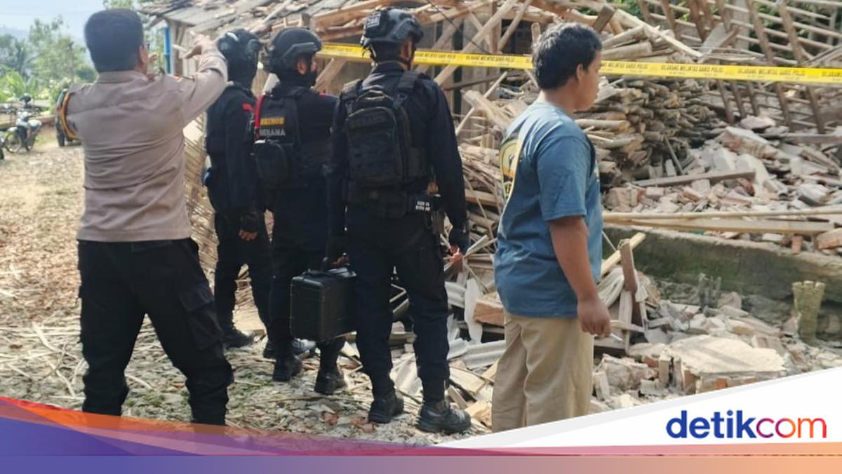 Jibom Polda Jatim Sisir Lokasi Ledakan Pacitan, Ini Hasilnya