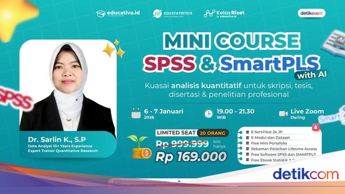 Biar Skripsi Lancar! Belajar SPSS, SmartPLS, dan AI Secara Intensif