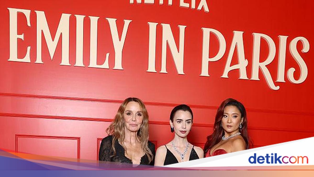Foto: Adu Gaya Para Bintang di Karpet Merah Emily in Paris Season 5
