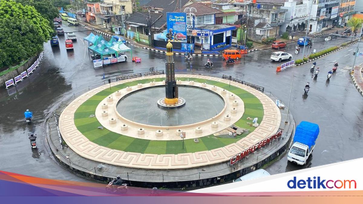 Wajah Baru Tugu Lampus Gentur Cianjur