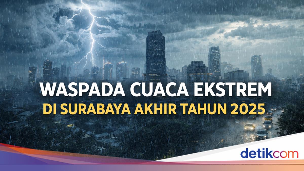 Waspada Cuaca Ekstrem di Surabaya Akhir Tahun 2025