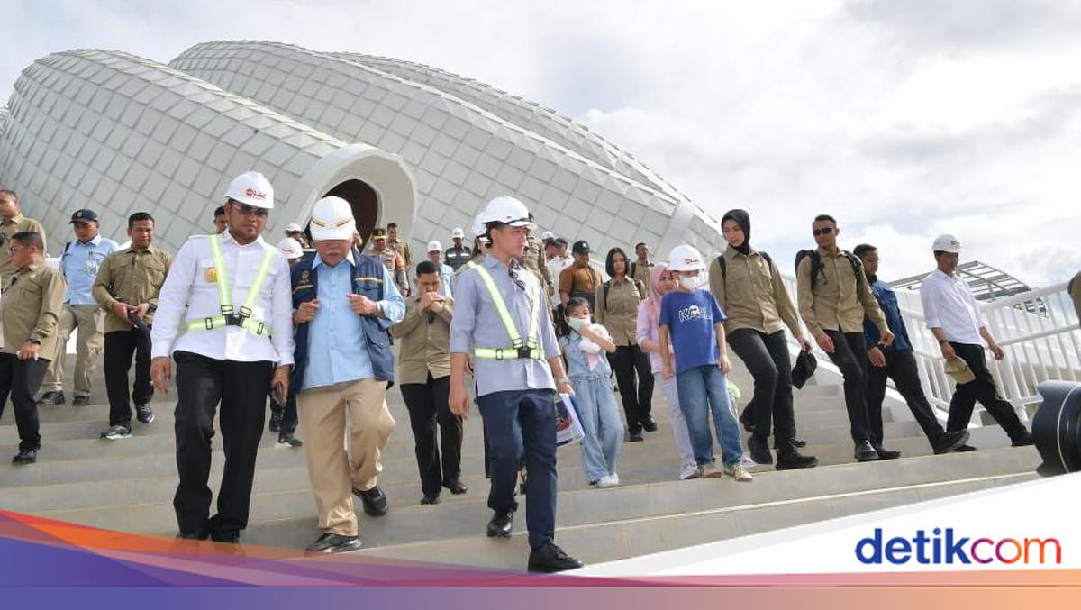 Progres Masjid IKN 98,4 Persen, Gibran Pastikan Siap Dipakai Idul Fitri