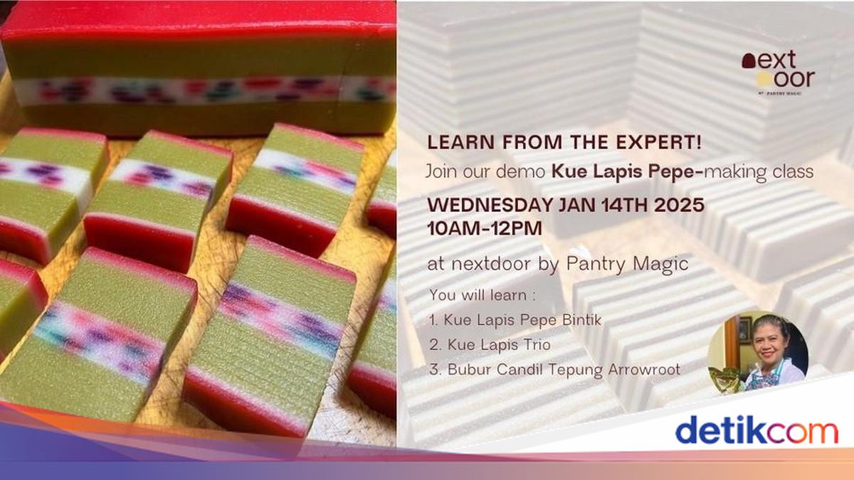 Menariknya Resep Kue Lapis Pepe ala Irene Wulan Anggraini Ada di Kelas Ini