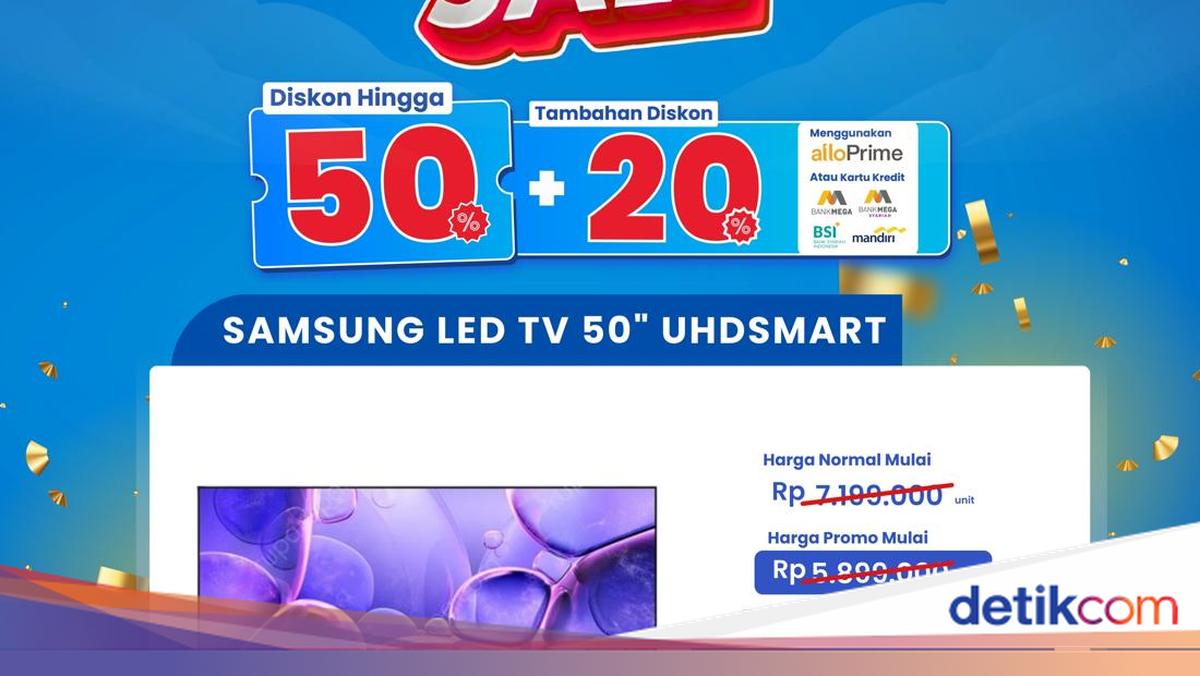 Potongan Gede-gedean LED TV 50" UHDSmart, Cuma di Transmart