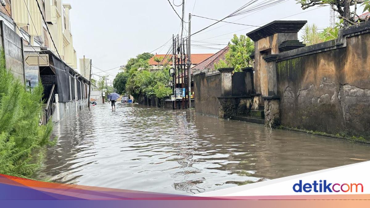 Hujan Deras, Sanur Tergenang Banjir