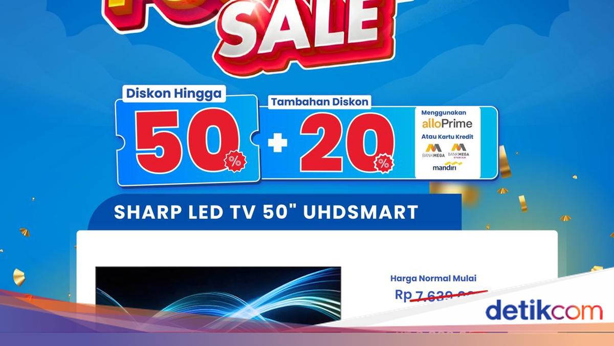 Smart TV 50" Diskon Besar-besaran di Transmart Full Day Sale