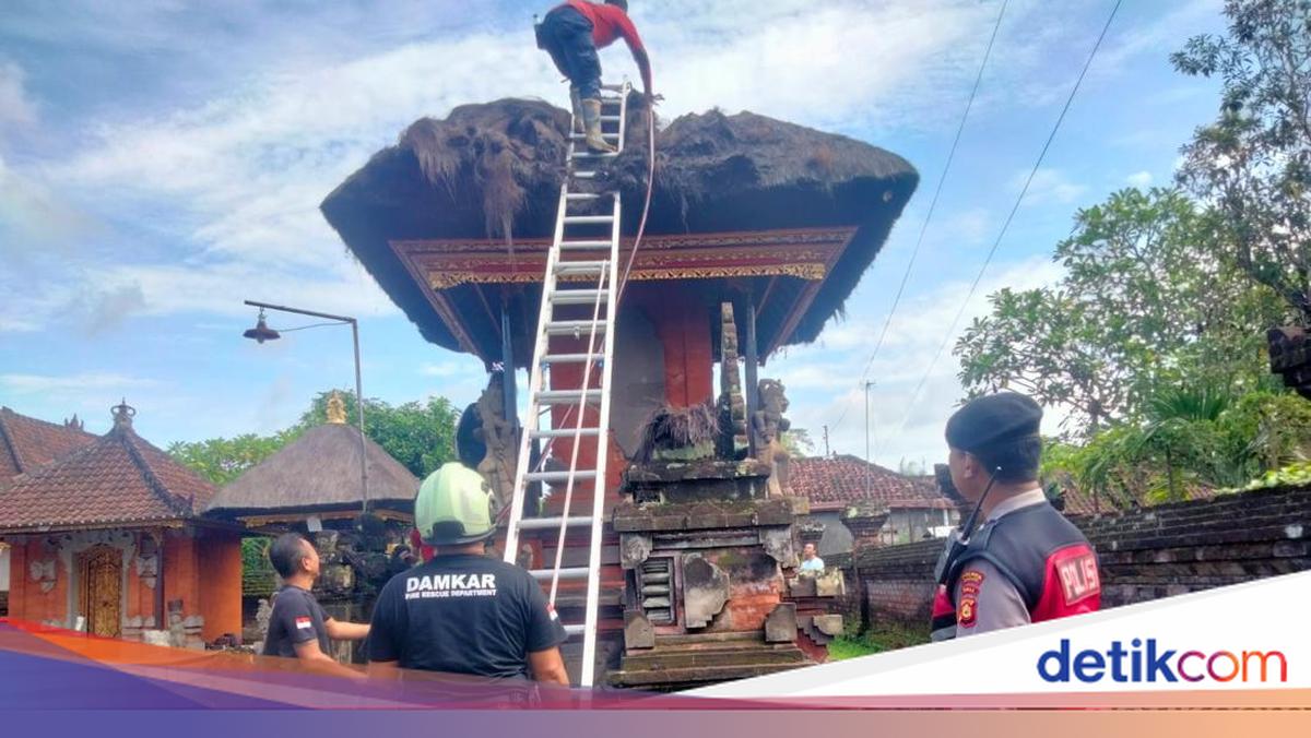 Atap Pelinggih Pura di Badung Terbakar, Kerugian Rp 250 Juta