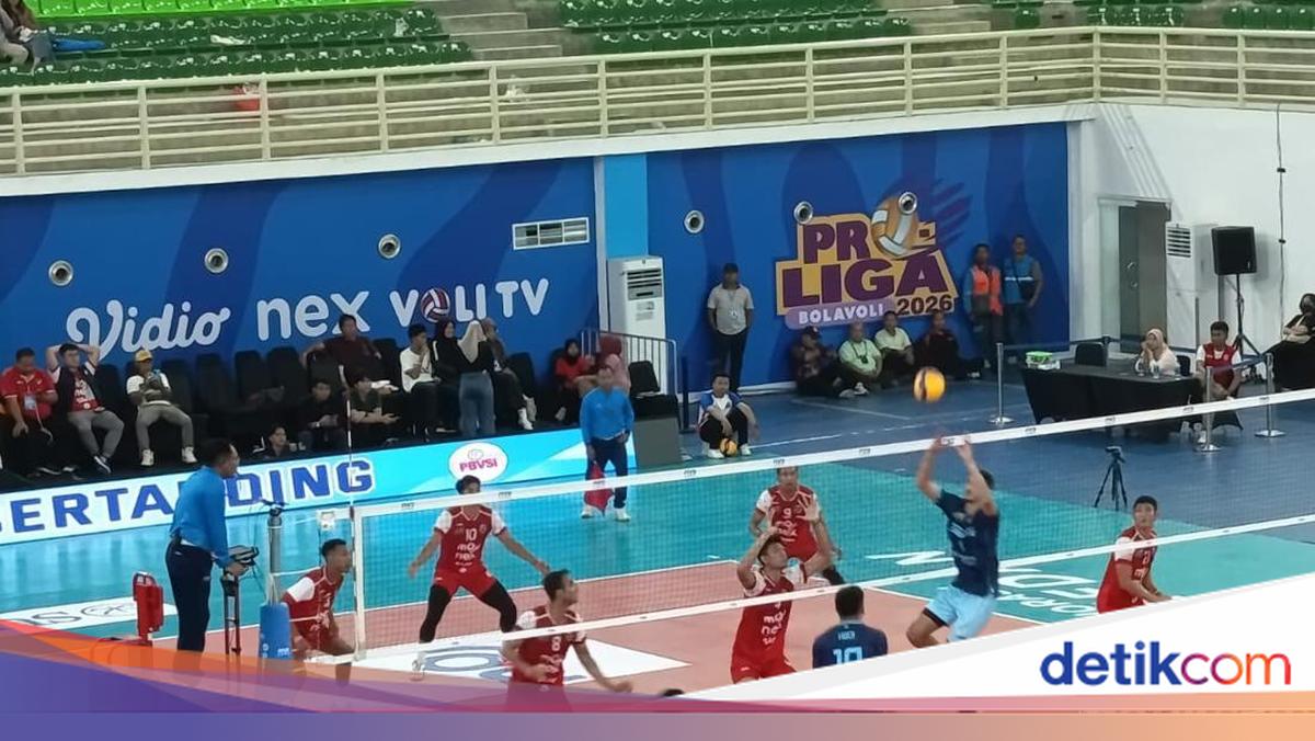 Sempat Unggul 2 Set, Medan Falcons Tumbang 2-3 dari Surabaya Samator