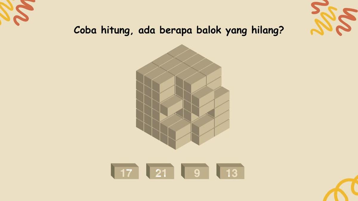 Hati-hati Terkecoh! Bisa Tebak Berapa Bangun Ruang yang Hilang di ...