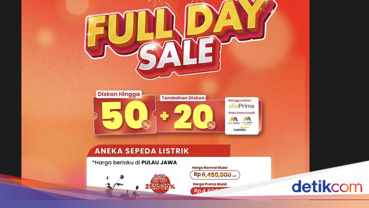 Sepeda Listrik Diskon Gede-gedean di Transmart Full Day Sale