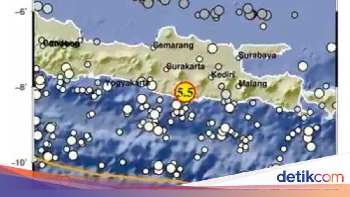 Gempa M 5,5 Pacitan Terasa hingga Surabaya-Malang