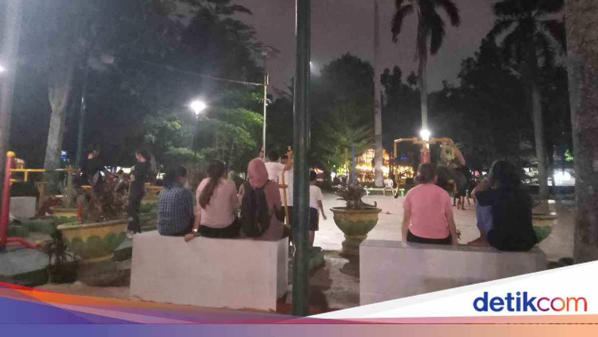 Taman Gajah Mada Medan Jadi Tempat Favorit Warga, Tetap Ramai di Malam Hari