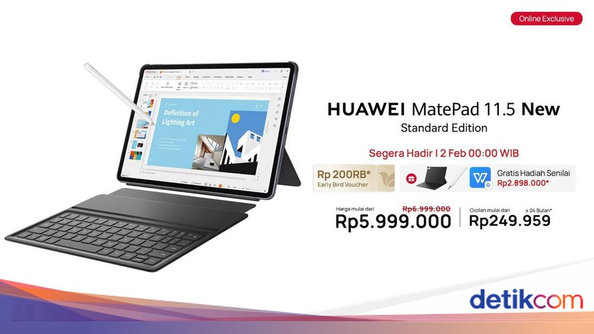 Harga dan Spesifikasi Huawei MatePad 11.5 New Standard Edition