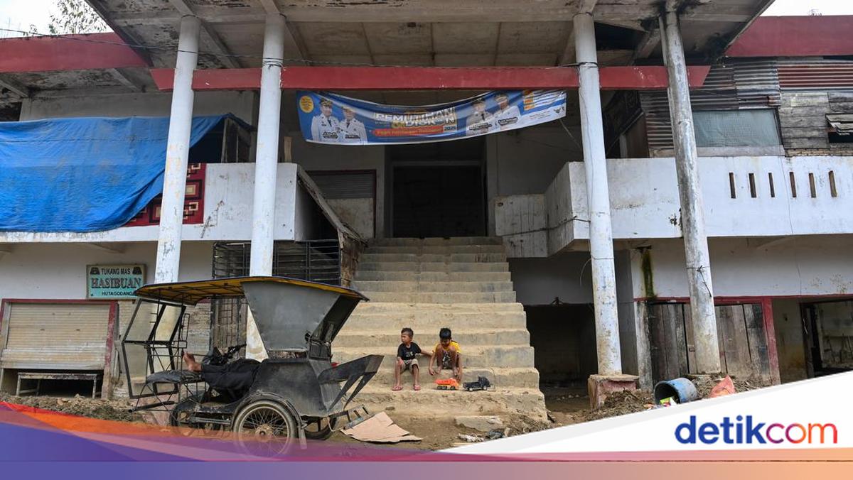 Pascabencana, Pasar Huta Godang Masih Lumpuh