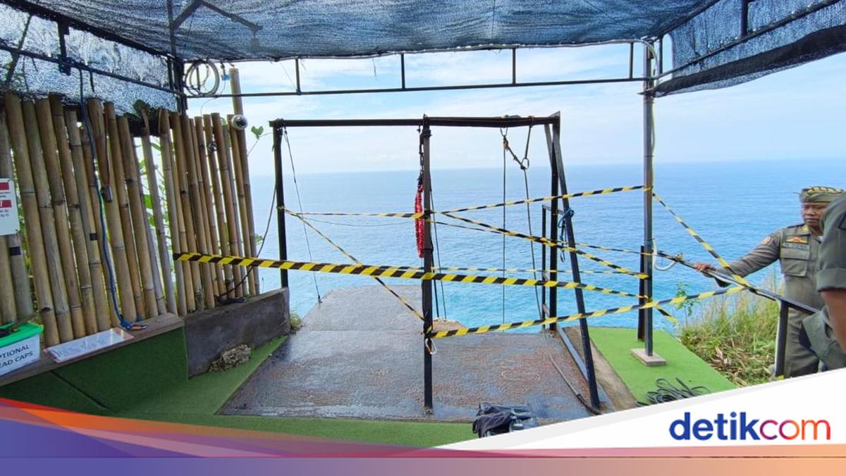 Nekat Beroperasi, Wahana Bungee Jumping di Nusa Penida Disegel Lagi