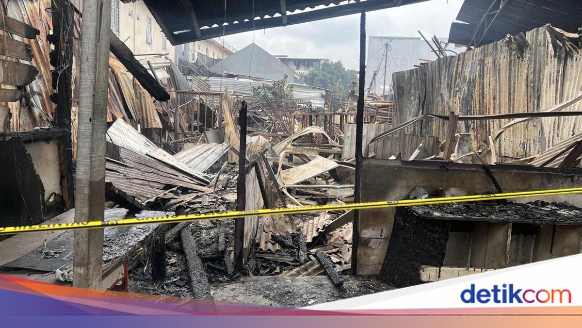 Penampakan Terkini Gudang Dekorasi Ludes Terbakar di Cipadu Tangsel