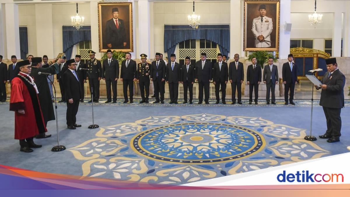 Prabowo Lantik Adies Kadir Jadi Hakim MK dan Juda Agung Wakil Menteri ...