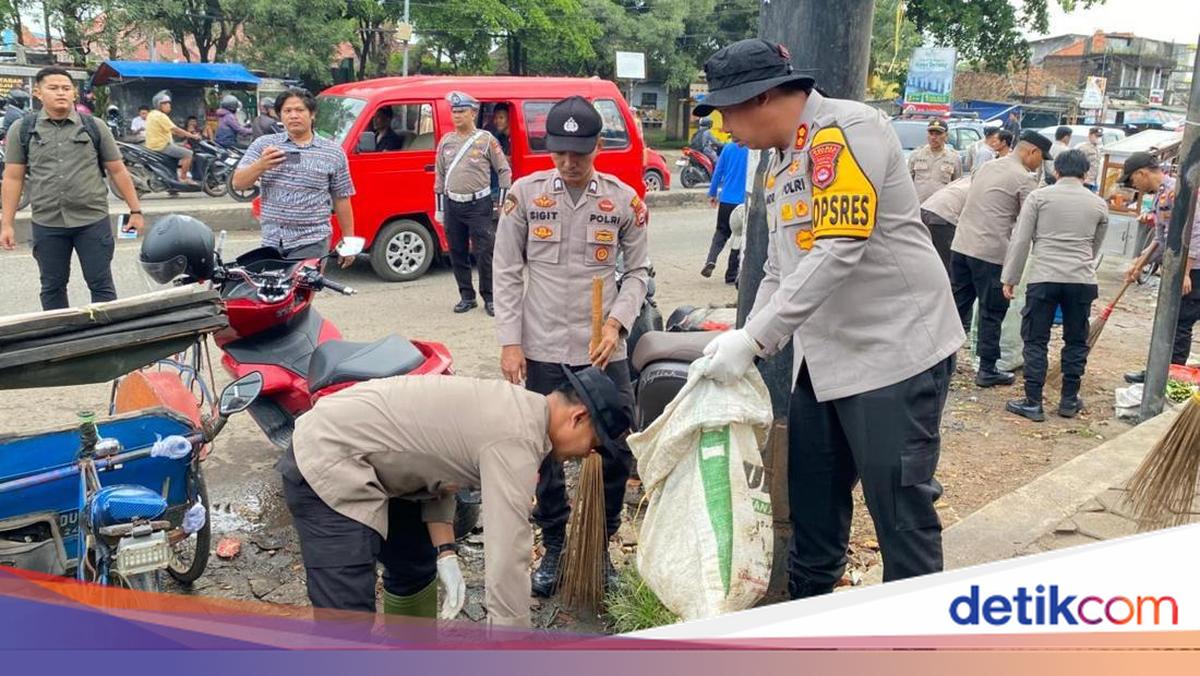 Selokan Pasar Ciruas di Serang Mampet, Polisi Minta Pedagang Peduli ...